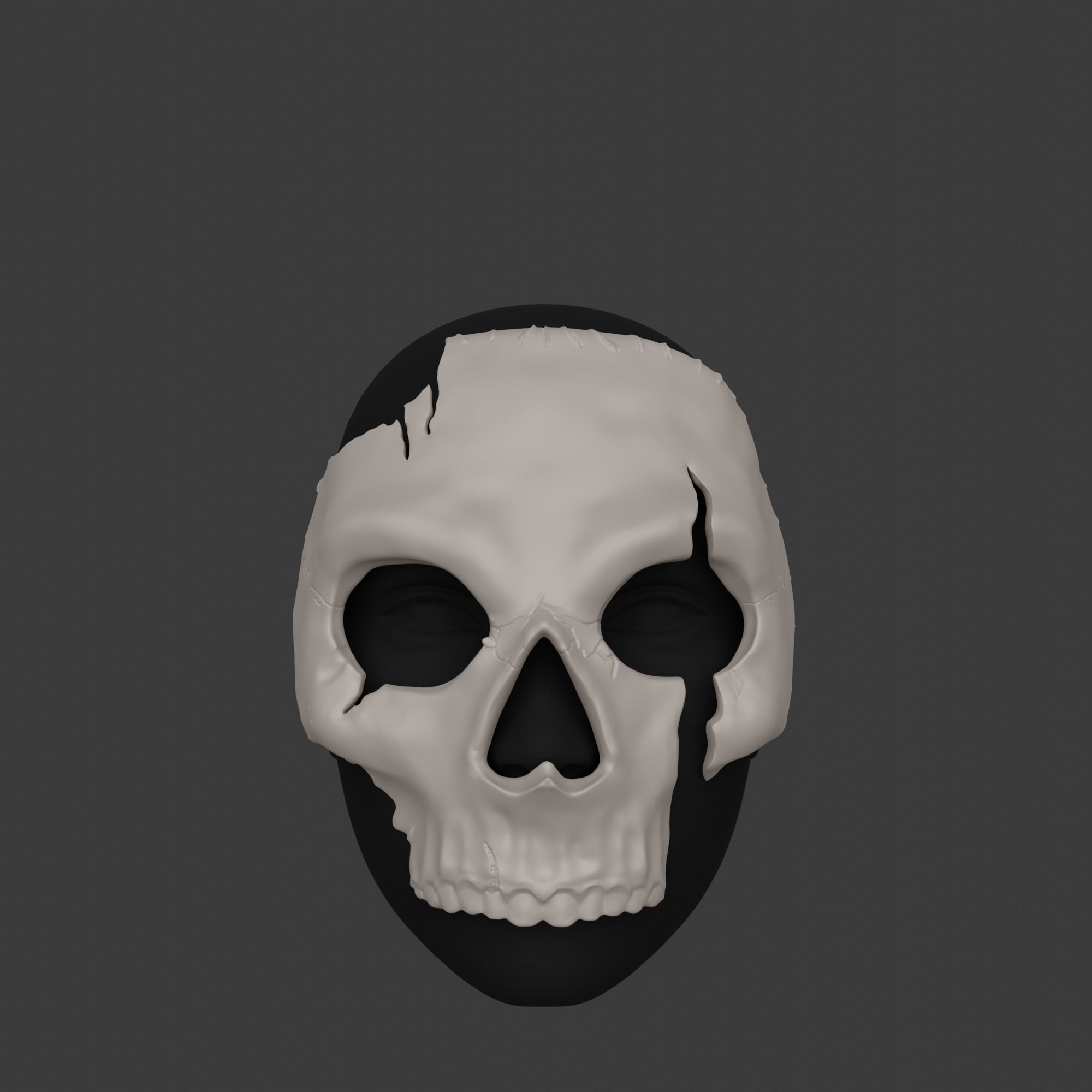 Call of Duty Modern Warfare Zombie Ghost mask 3D model 3D printable ...