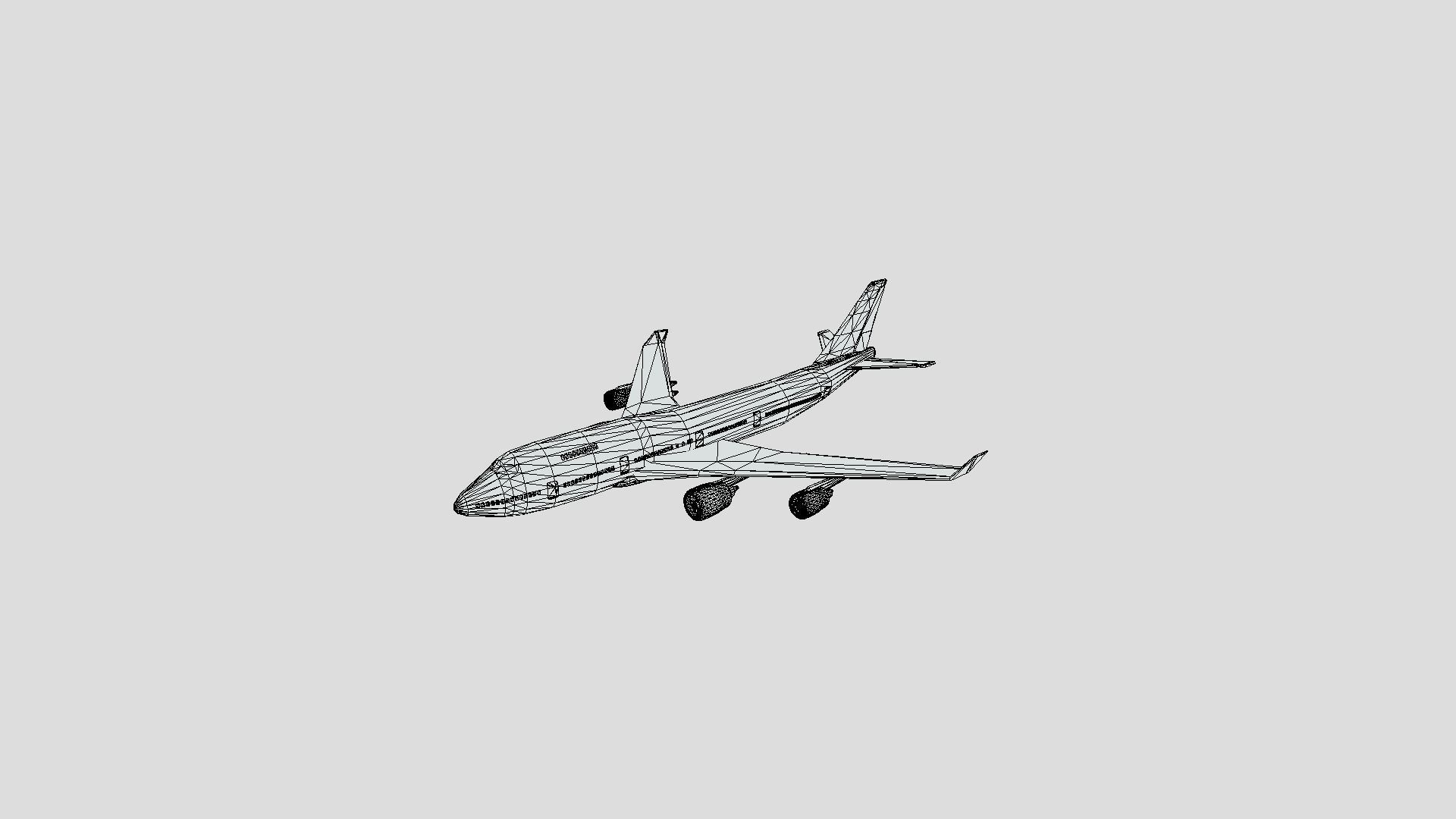 Boeing 747 General Electric 3D model | CGTrader