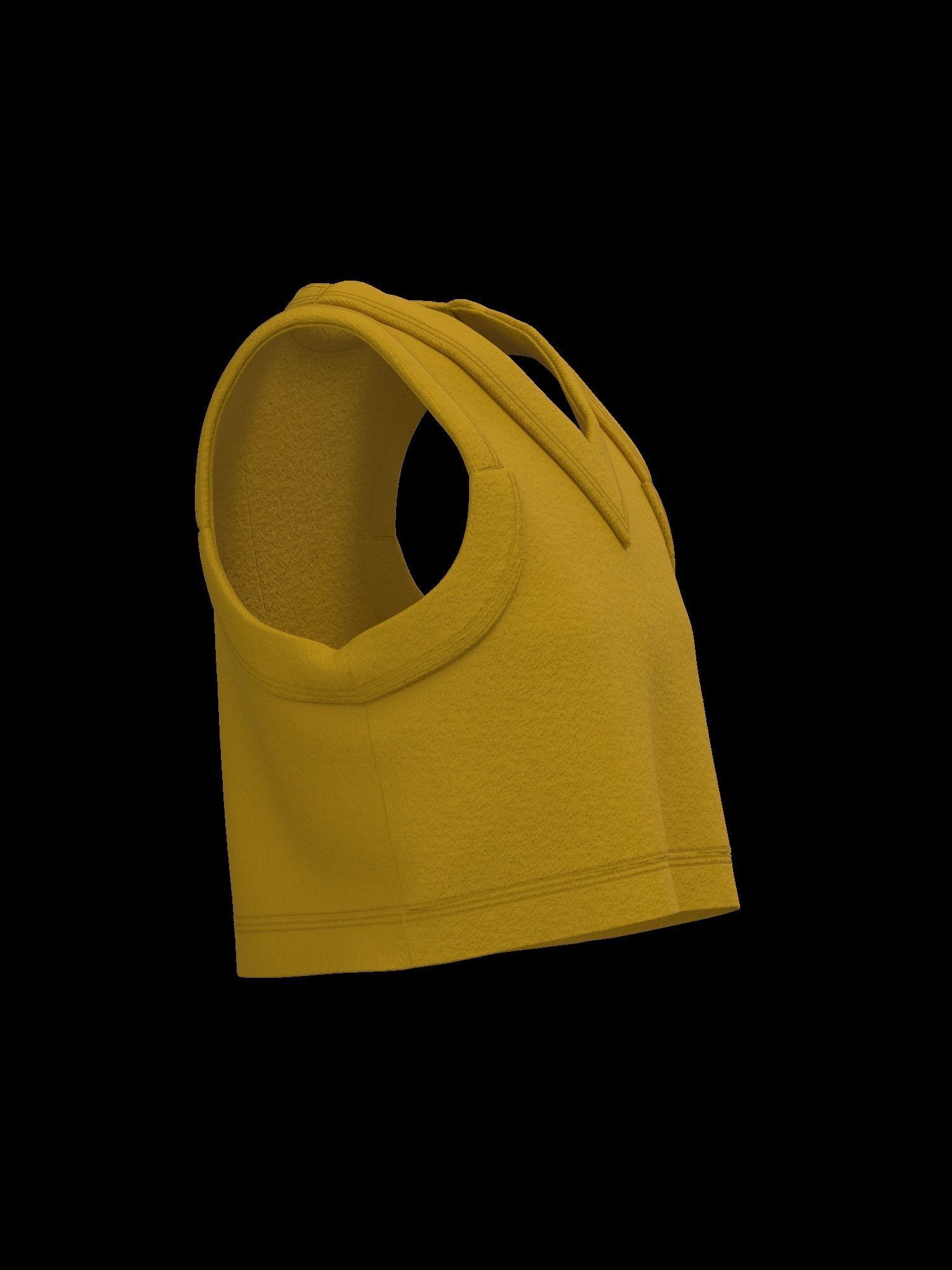 Female sweater vest 3D model rigged | CGTrader