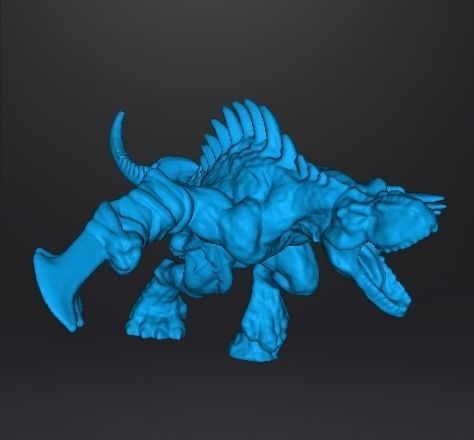 LIZARDMEN RAVAGER MINIATURE MODEL FANTASY GAMES DND AND RPG 3D model 3D ...