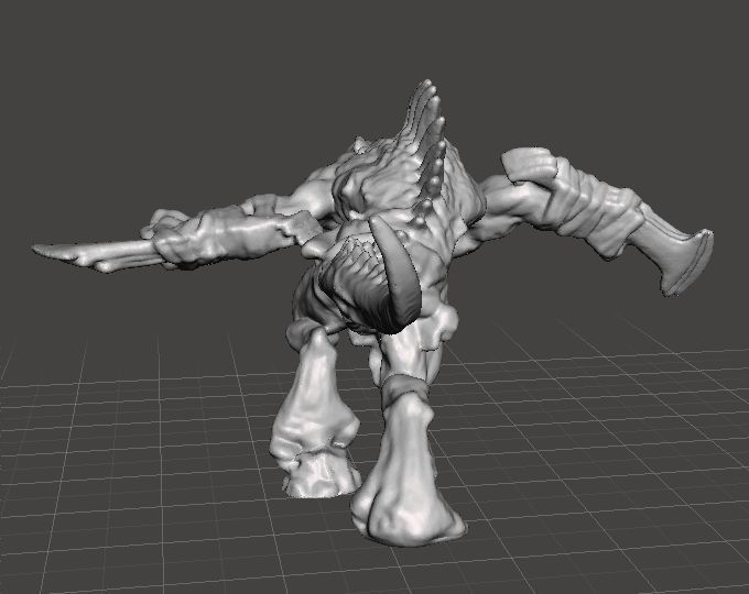 LIZARDMEN RAVAGER MINIATURE MODEL FANTASY GAMES DND AND RPG 3D model 3D ...