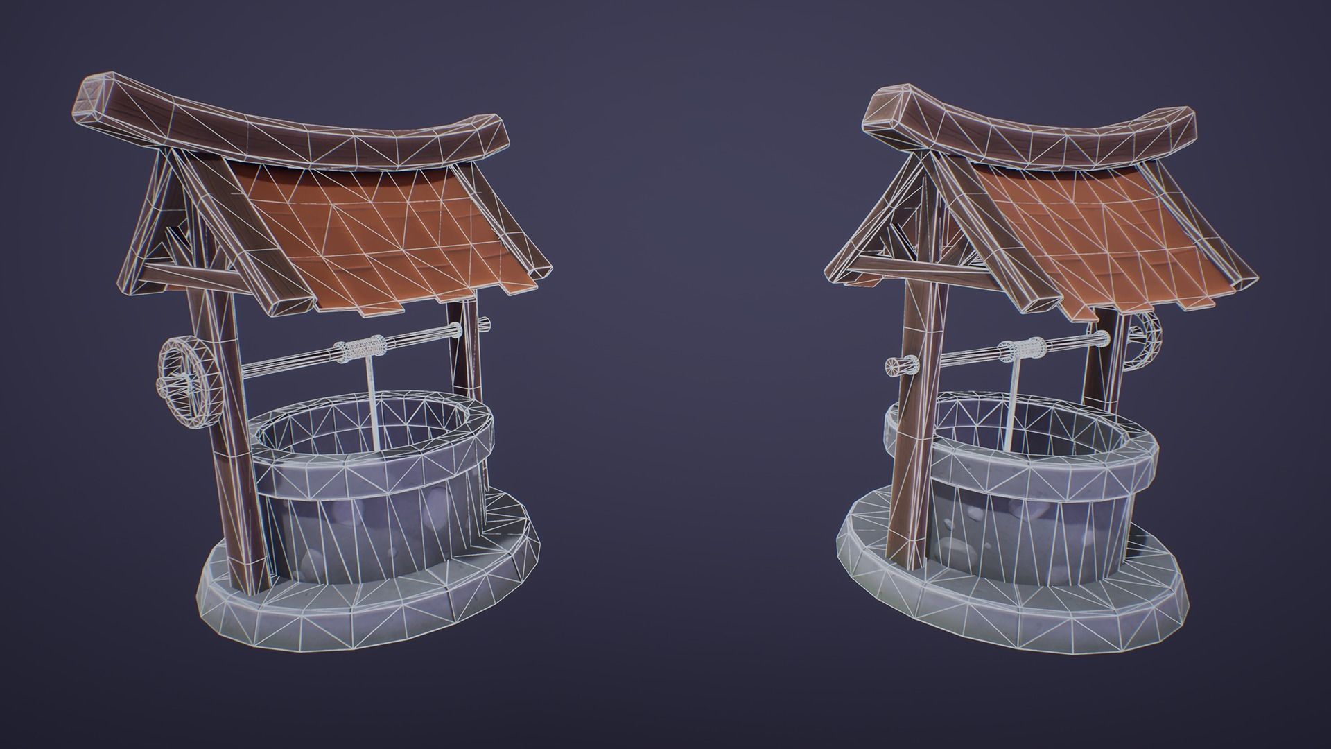 3D model Stylized Water Well VR / AR / low-poly | CGTrader