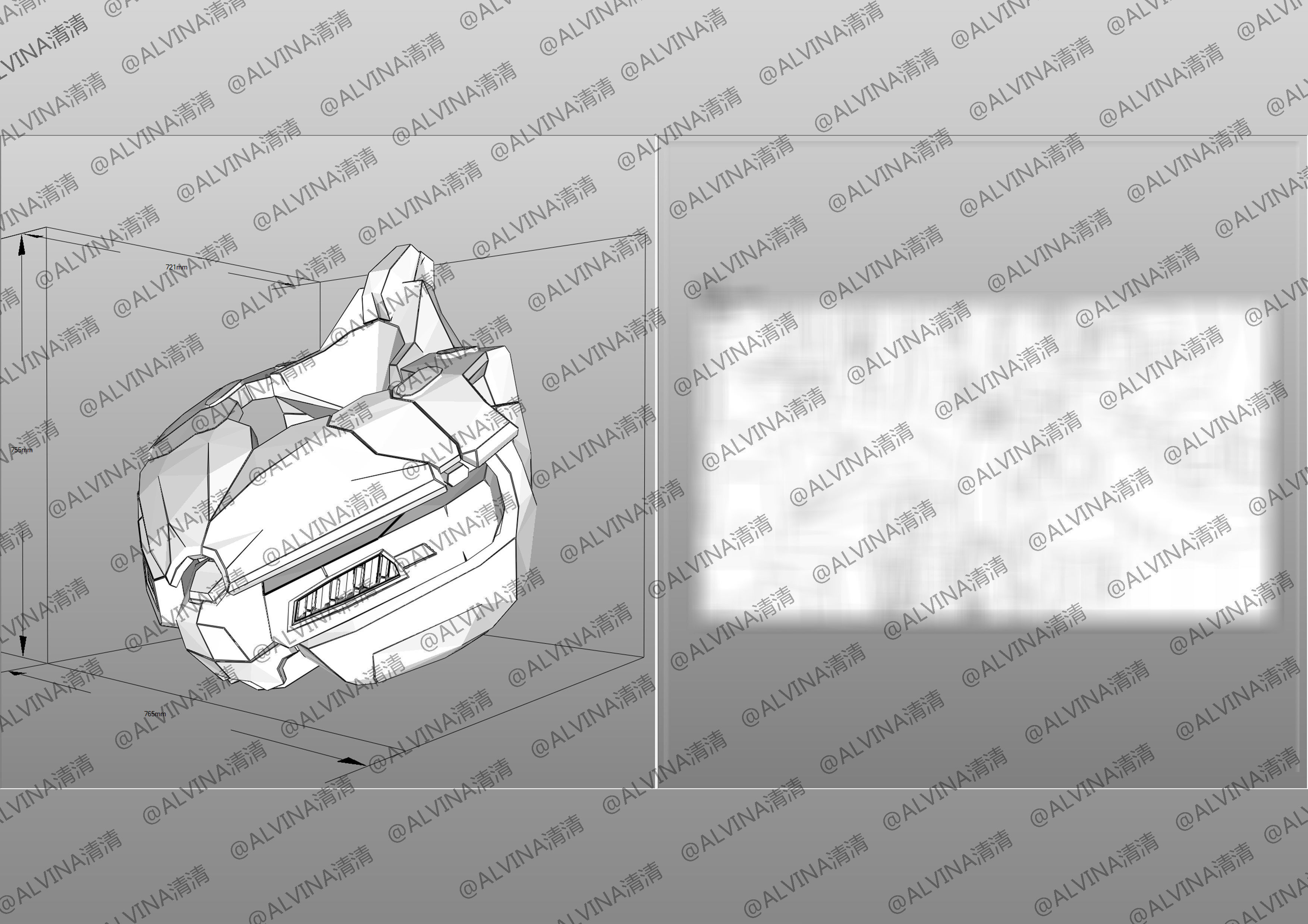 3D model Pacific Rim Striker Eureka Armor - DIY Cosplay Pepakura Foam ...