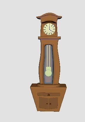 Long clock free 3D model | CGTrader