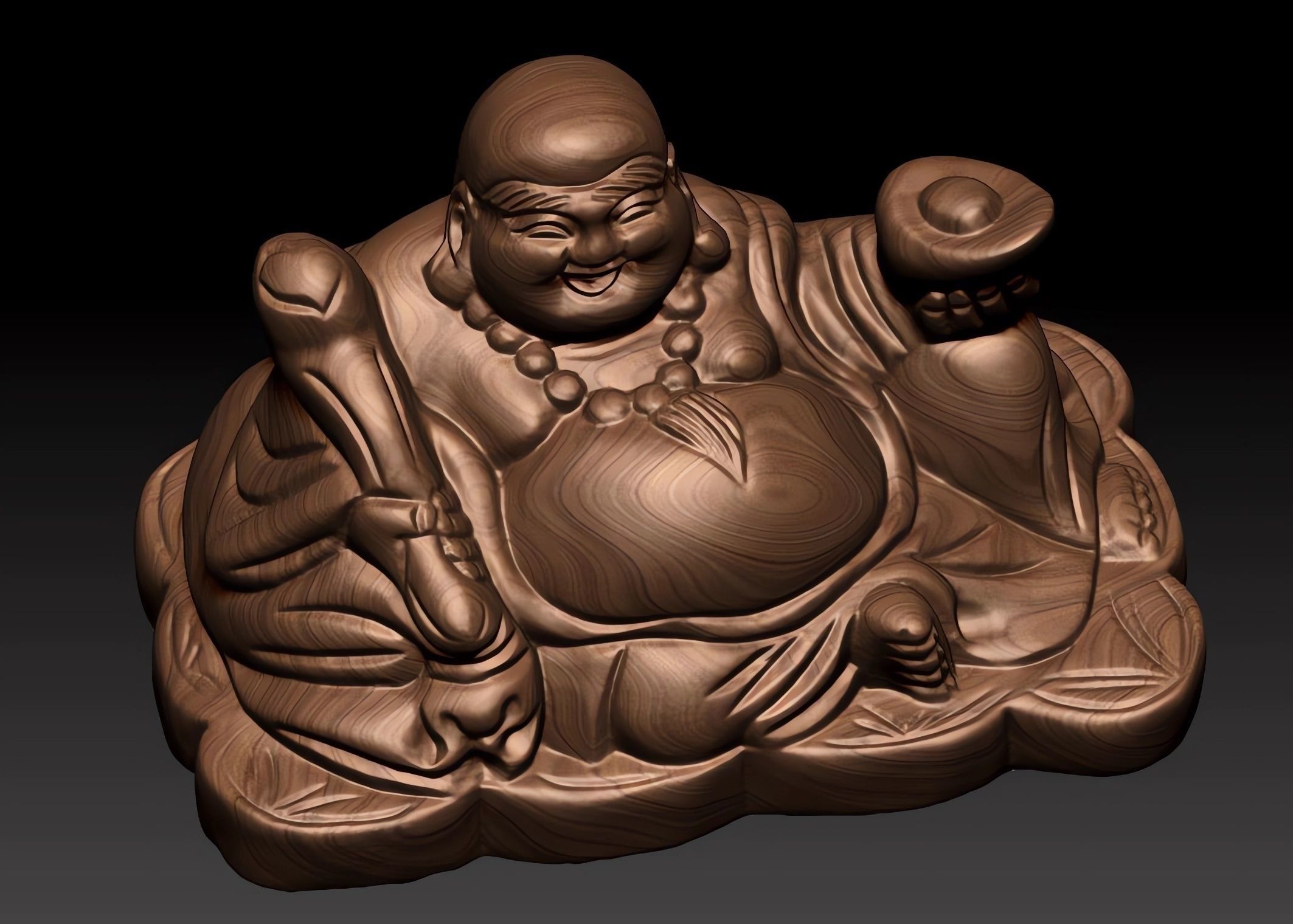 Maitreya - Happy Buddha - Laughing Buddha - Budai 3D model 3D model ...