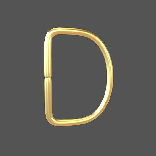 3D model D Ring V1 002 VR / AR / low-poly | CGTrader