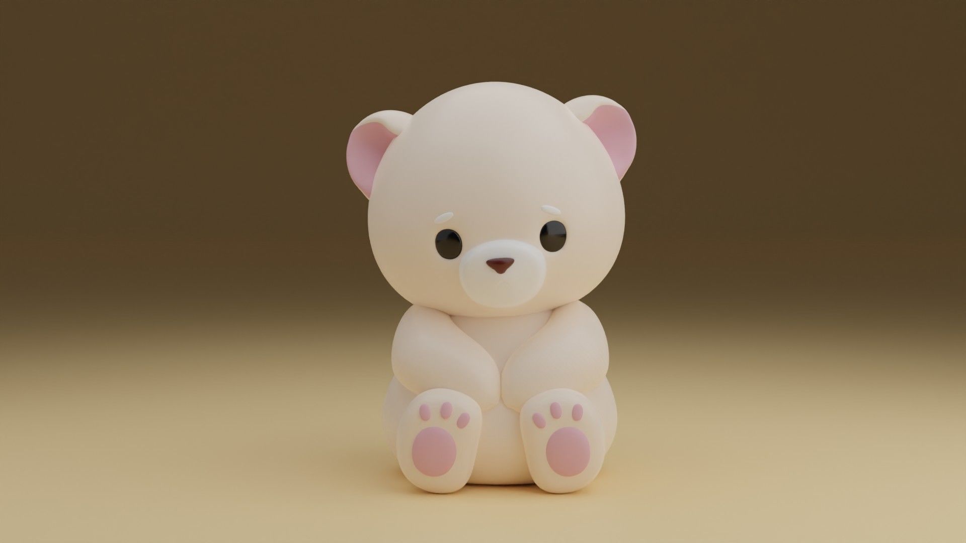depressed bear 3D model 3D printable | CGTrader