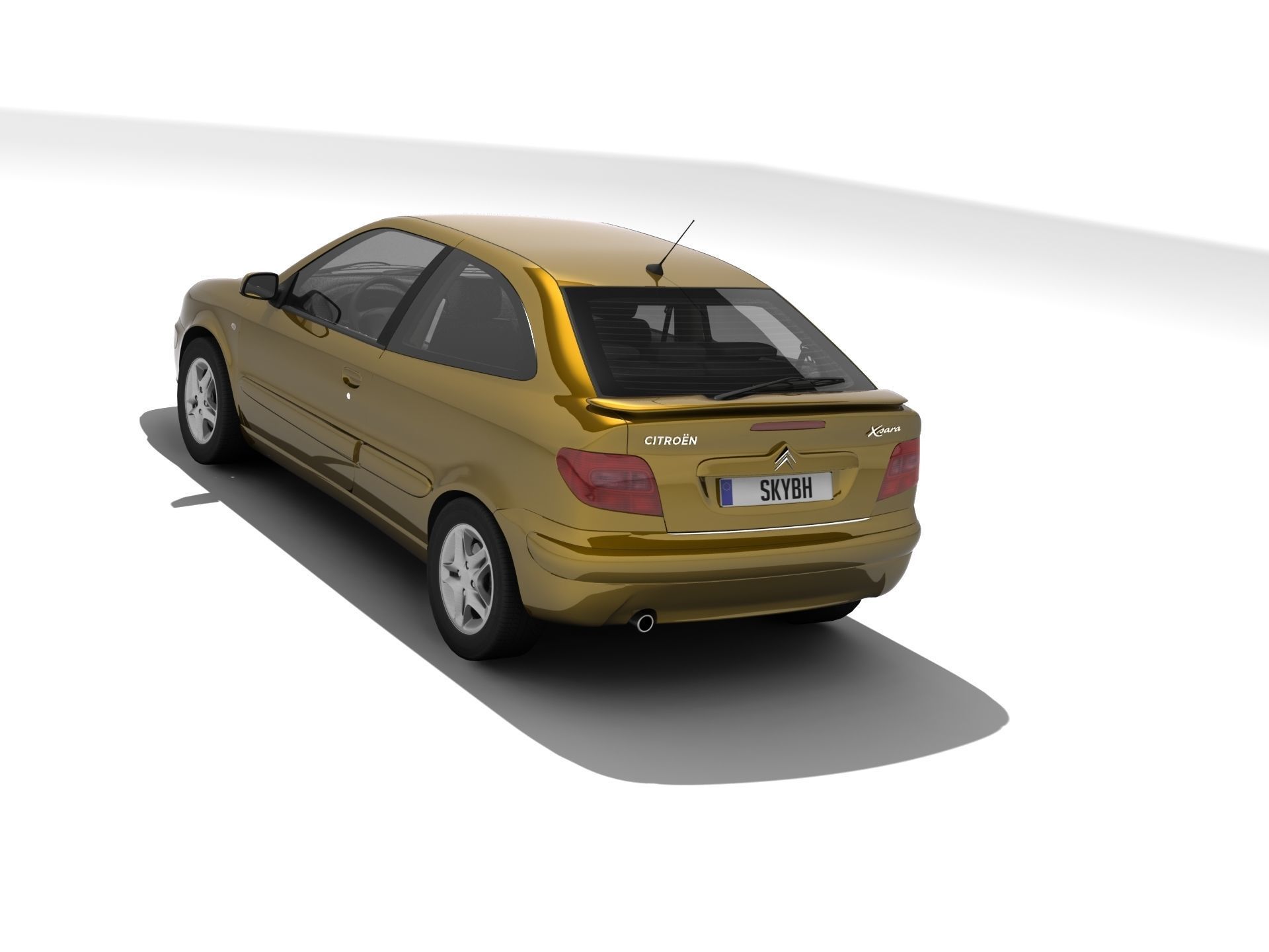 3D model Citroen Xsara coupe 2003 with Interior VR / AR / low-poly ...