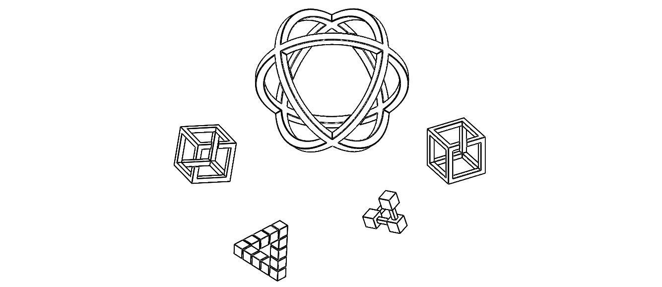 Impossible Objects by MC Escher 3D model 3D printable | CGTrader