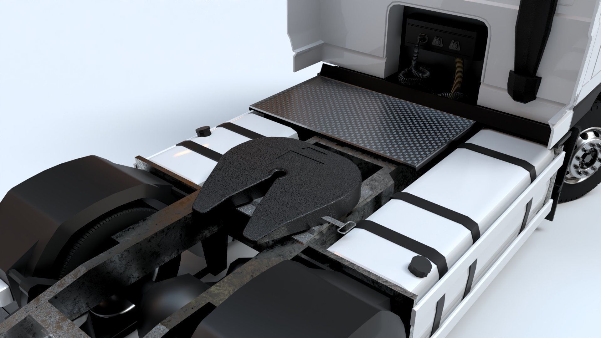 3D model Articulated DAF XF Truck Sleeper Cab VR / AR / low-poly | CGTrader