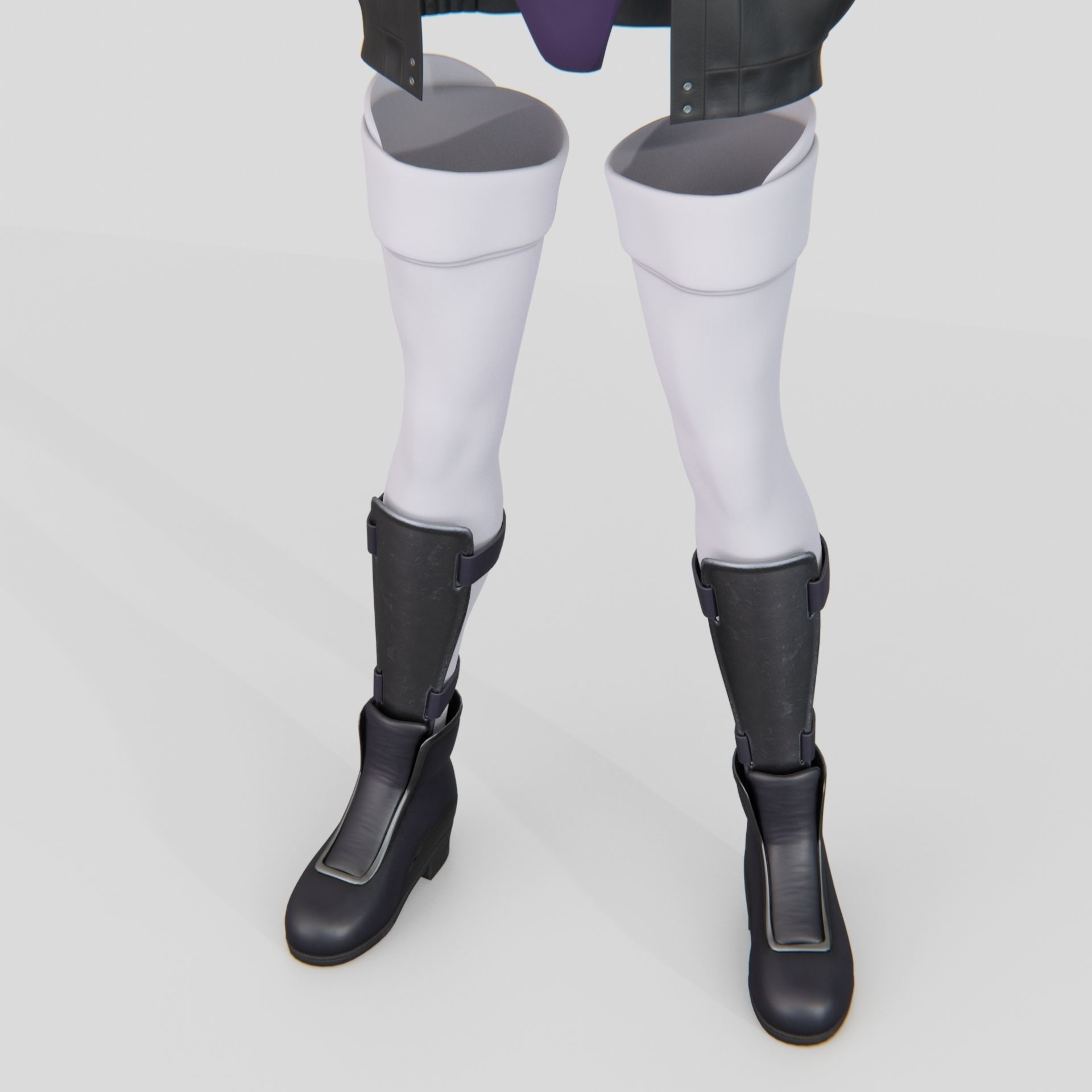 3D model GITS Motoko Kusanagi Outfit costume set VR / AR / low-poly ...
