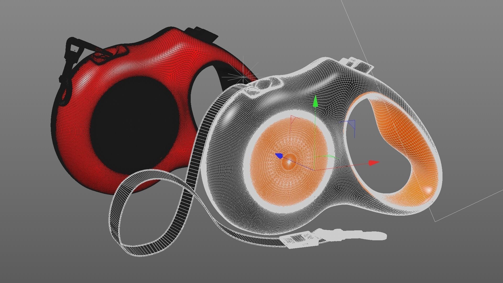 Retractable Dog Leash Flexi 3D model | CGTrader