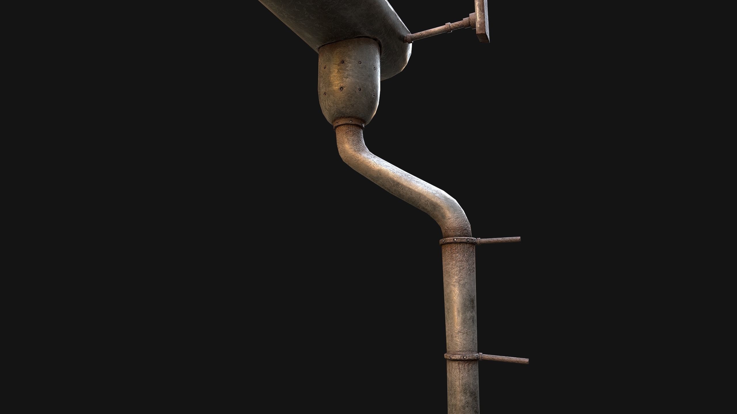 3D model Gutter System Medieval Roof VR / AR / low-poly | CGTrader