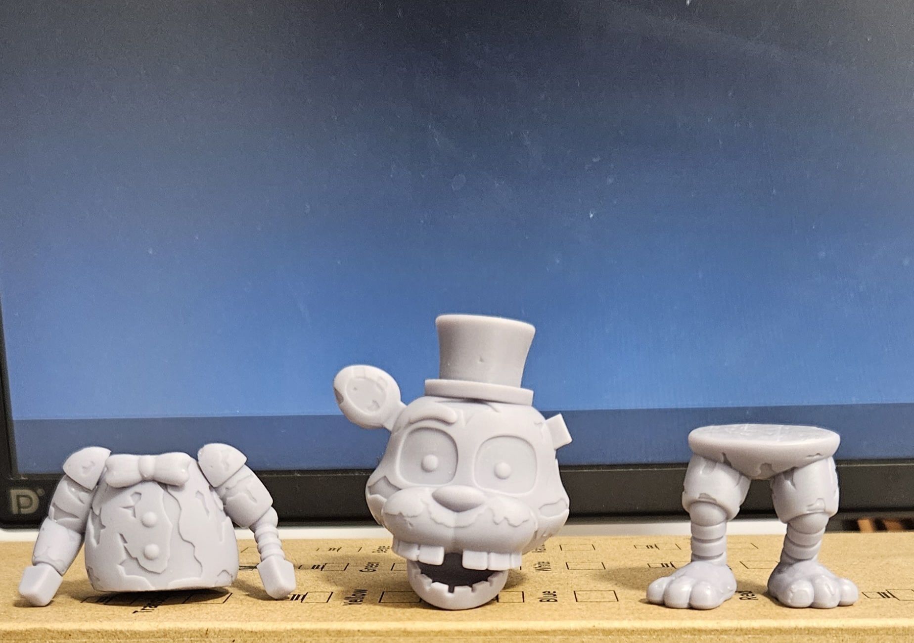 FIVE NIGHTS AT FREDDYS - FNAF - IGNITED FREDDY 3D PRINT 3D model 3D ...