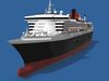 RMS Queen Mary 2 QM2 ocean liner 3D print ready model 3D model 3D ...