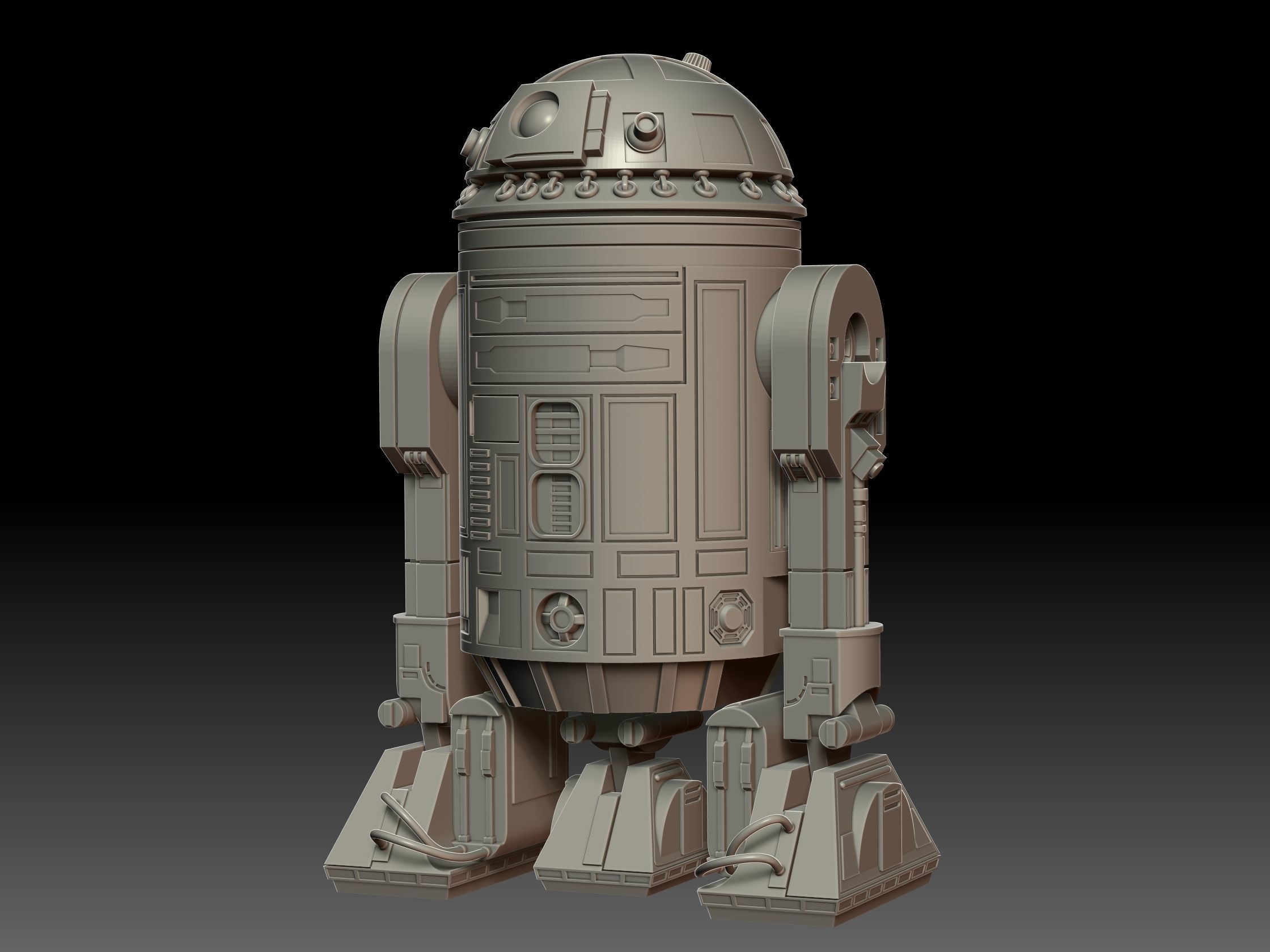 R9 Astromech Articulation 3d print STL files 3D model 3D printable ...