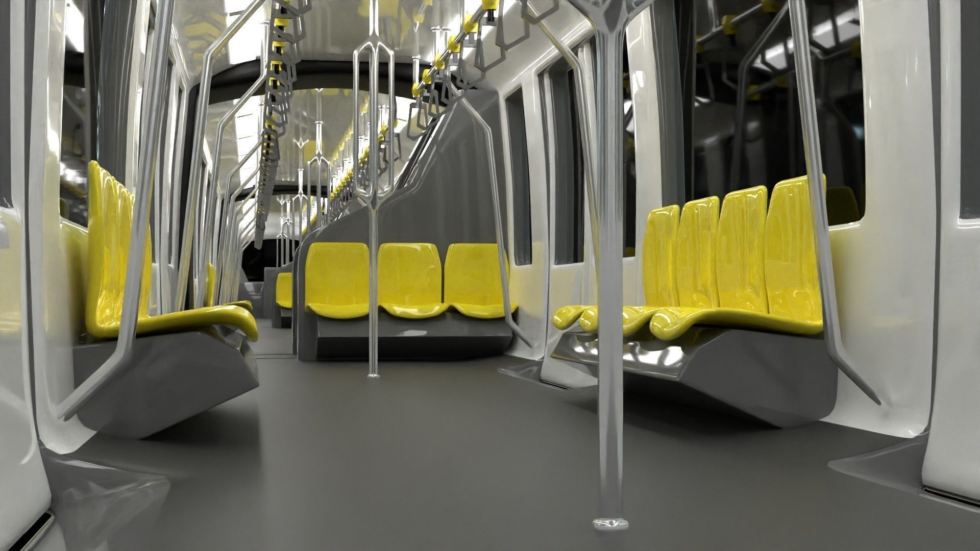 3D model Alstom Innova monorail train VR / AR / low-poly | CGTrader