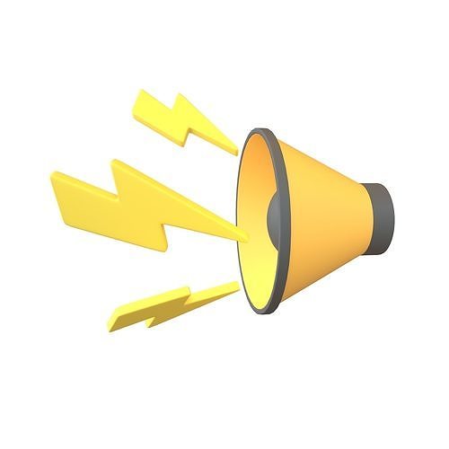 3D model Sound Speaker with Lighting Icon v1 002 VR / AR / low-poly ...