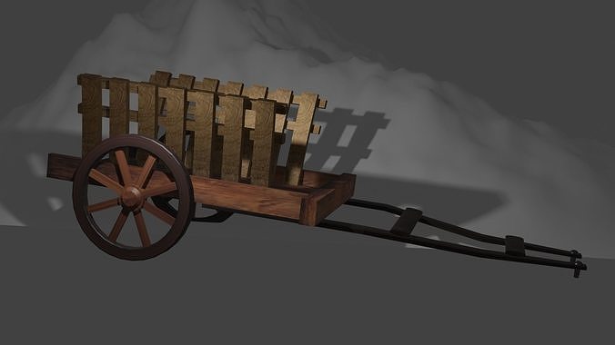 The Bullock Cart 3D model | CGTrader