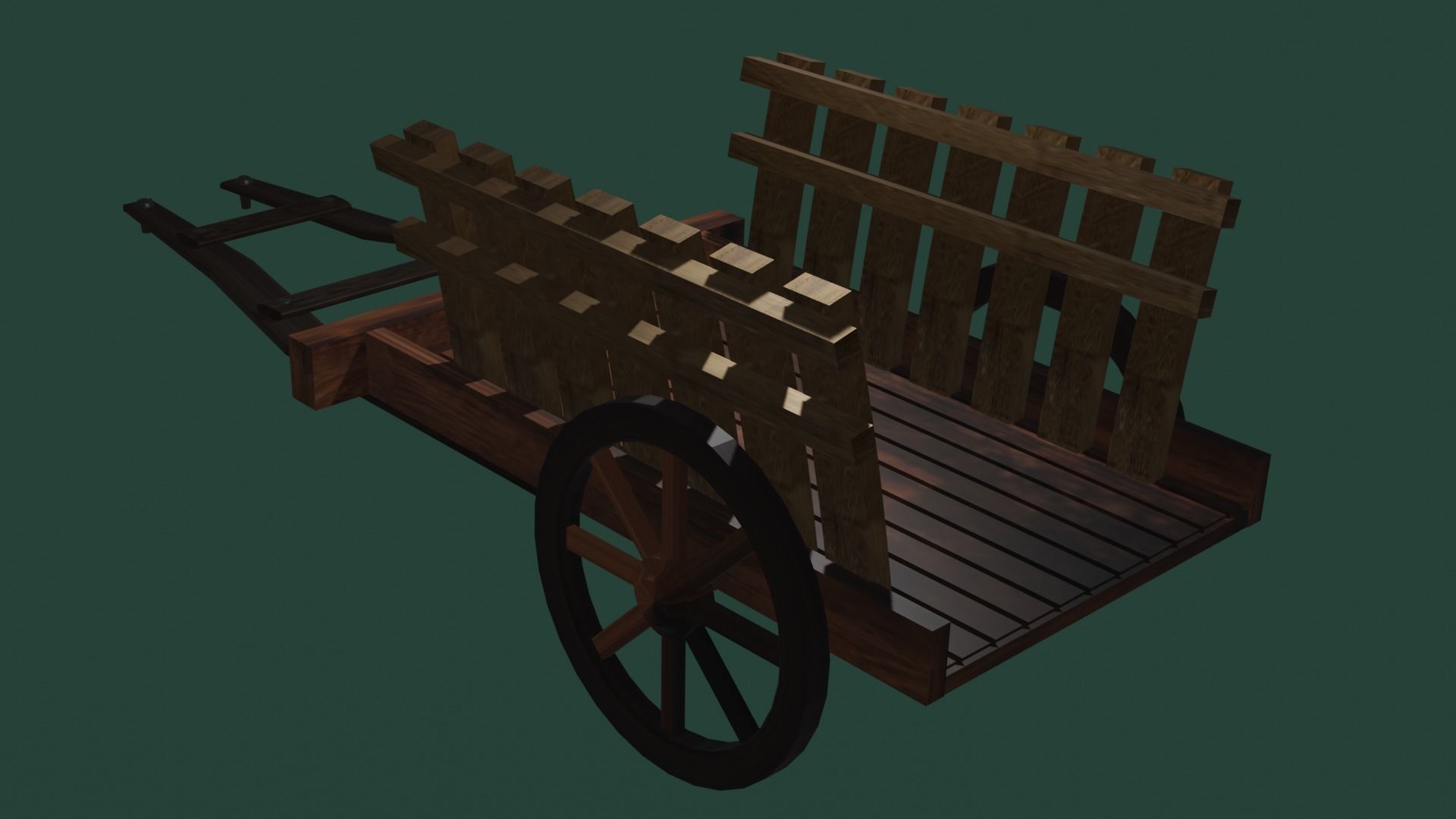 The Bullock Cart 3D model | CGTrader