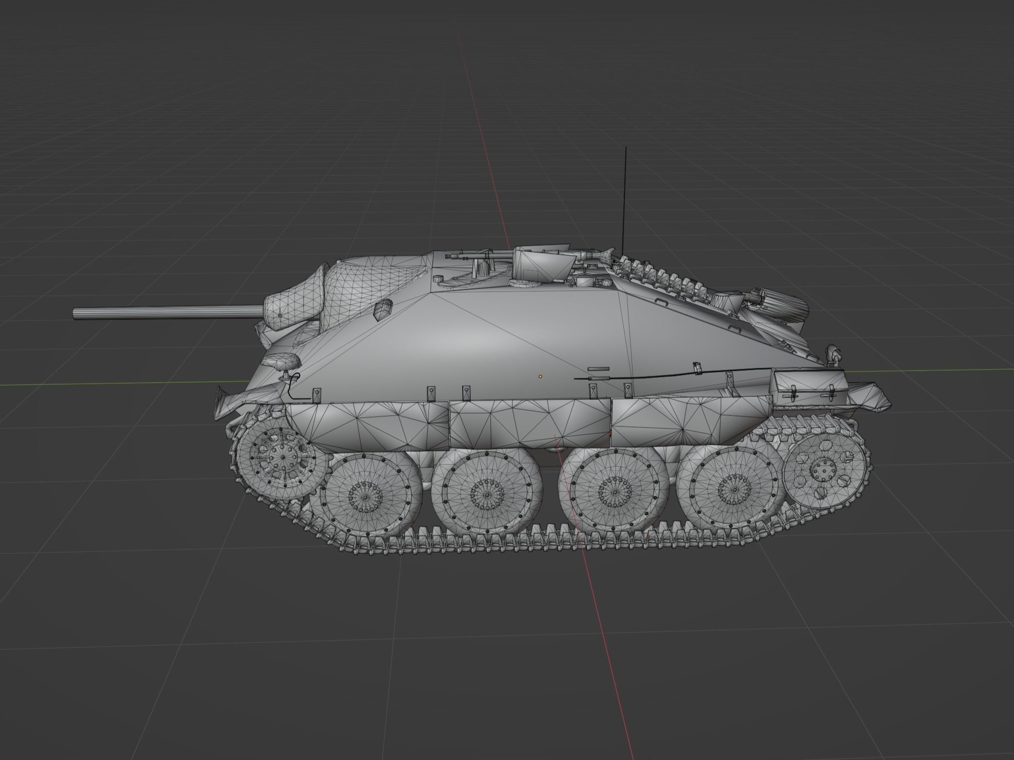 3D model Hetzer VR / AR / low-poly | CGTrader