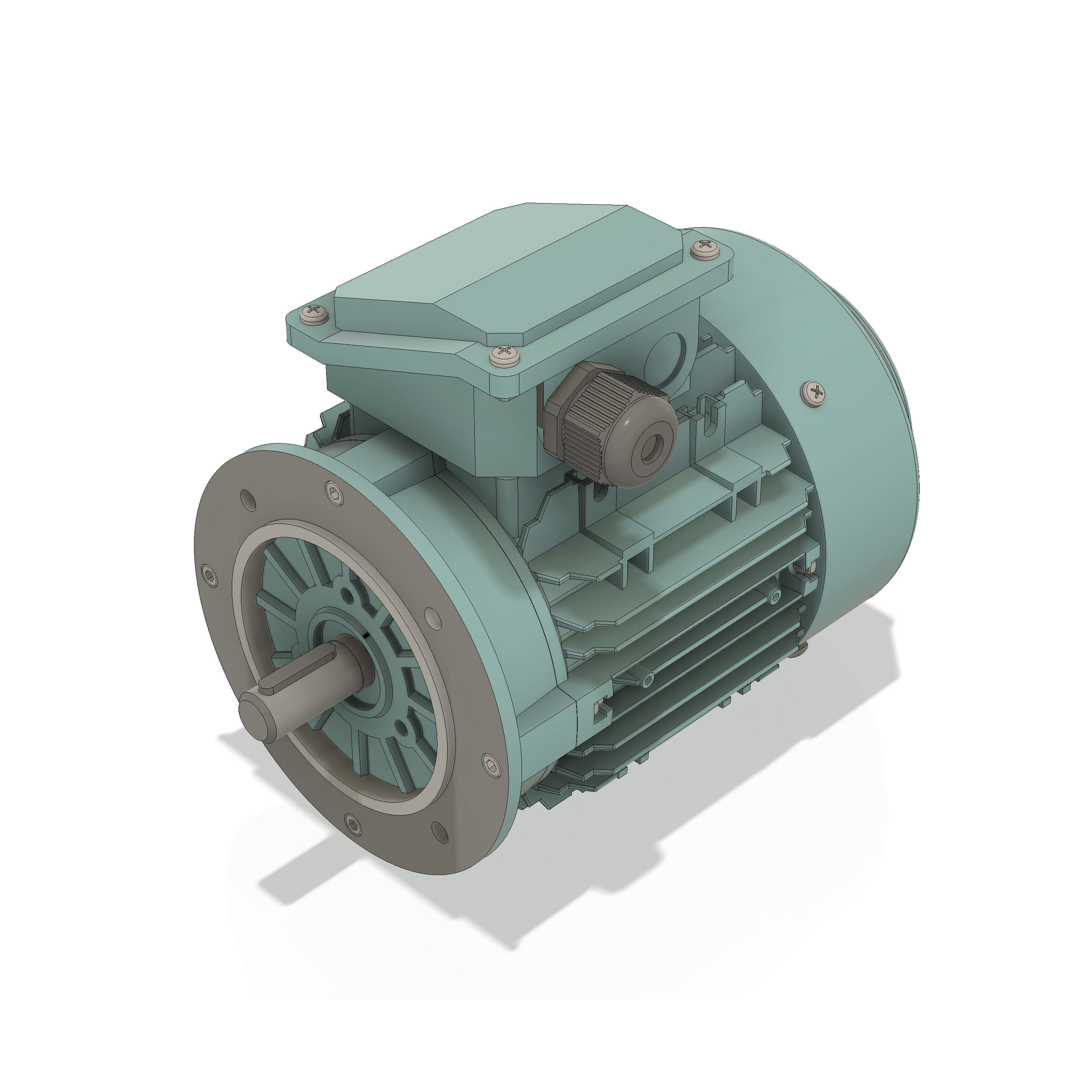 3 Phase AC induction motors - Frame size 80 3D model | CGTrader
