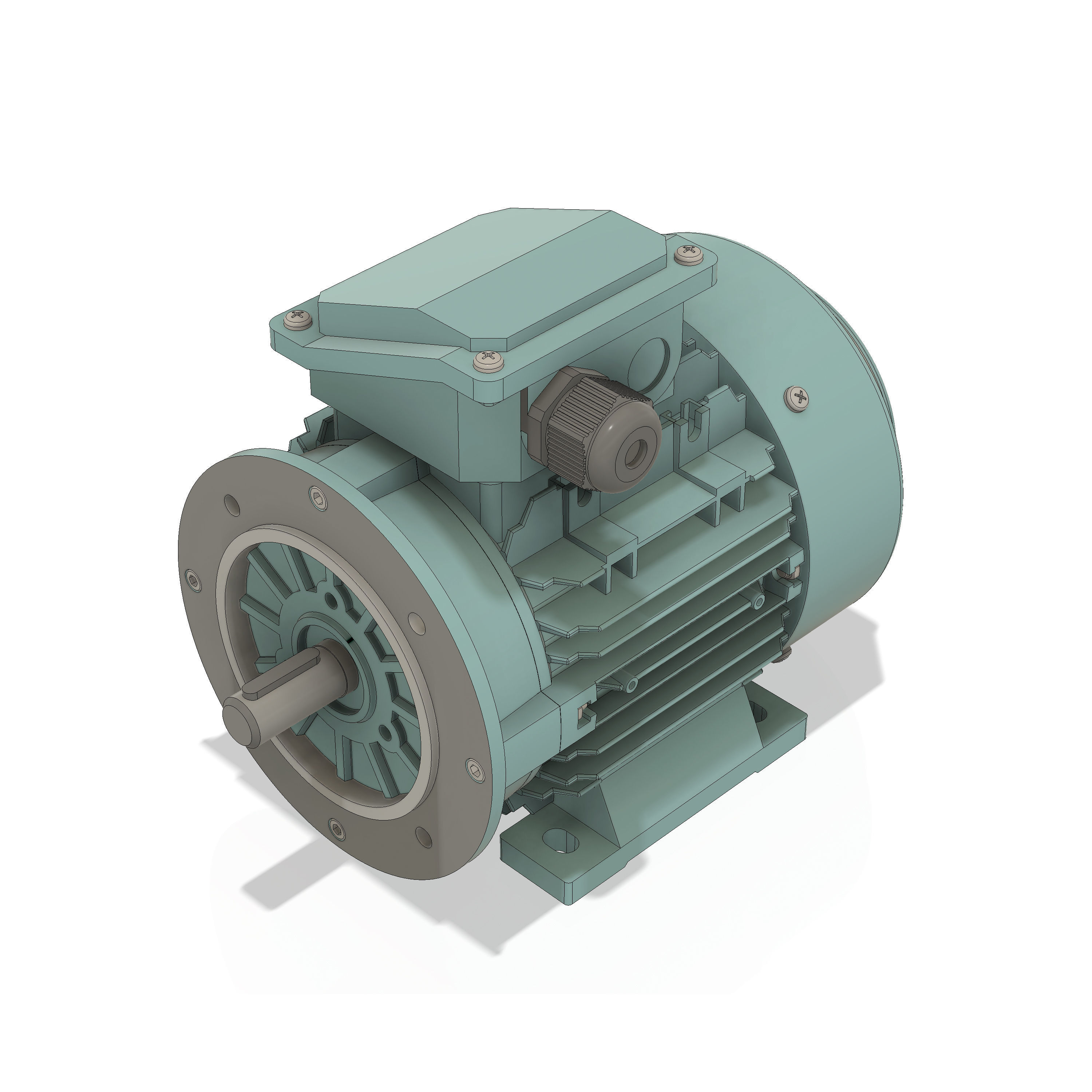 3 Phase AC induction motors - Frame size 80 3D model | CGTrader