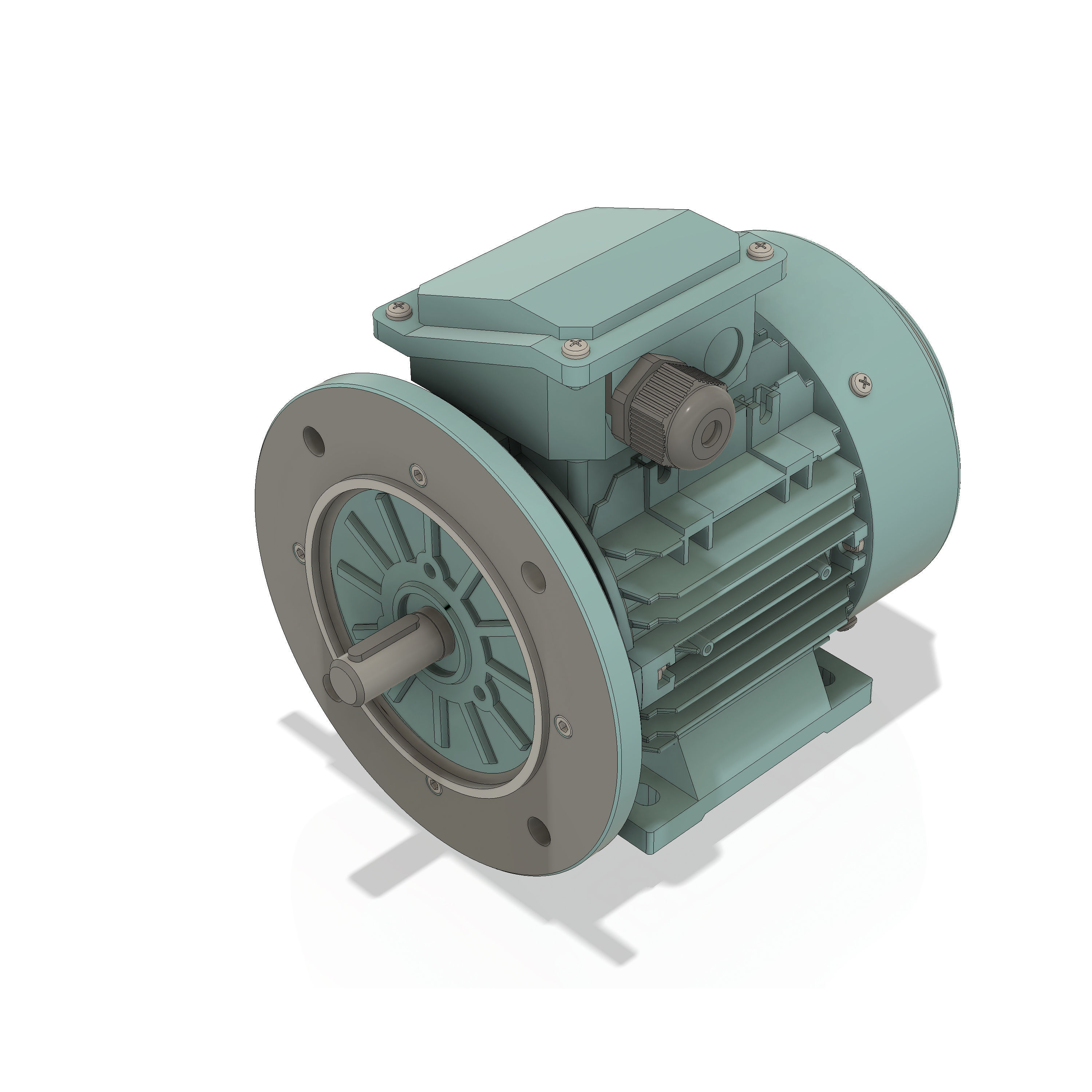 3 Phase AC induction motors - Frame size 80 3D model | CGTrader