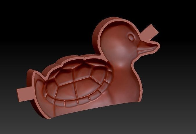 Cute duck mold 3D model 3D printable | CGTrader