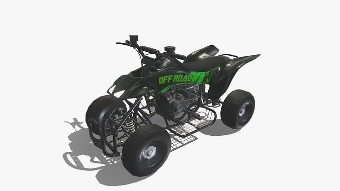 3D model quad bike update VR / AR / low-poly | CGTrader