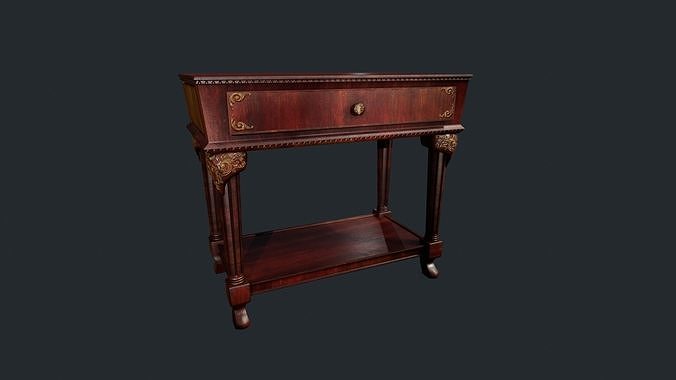 3D model Traditional Vintage Table VR / AR / low-poly | CGTrader