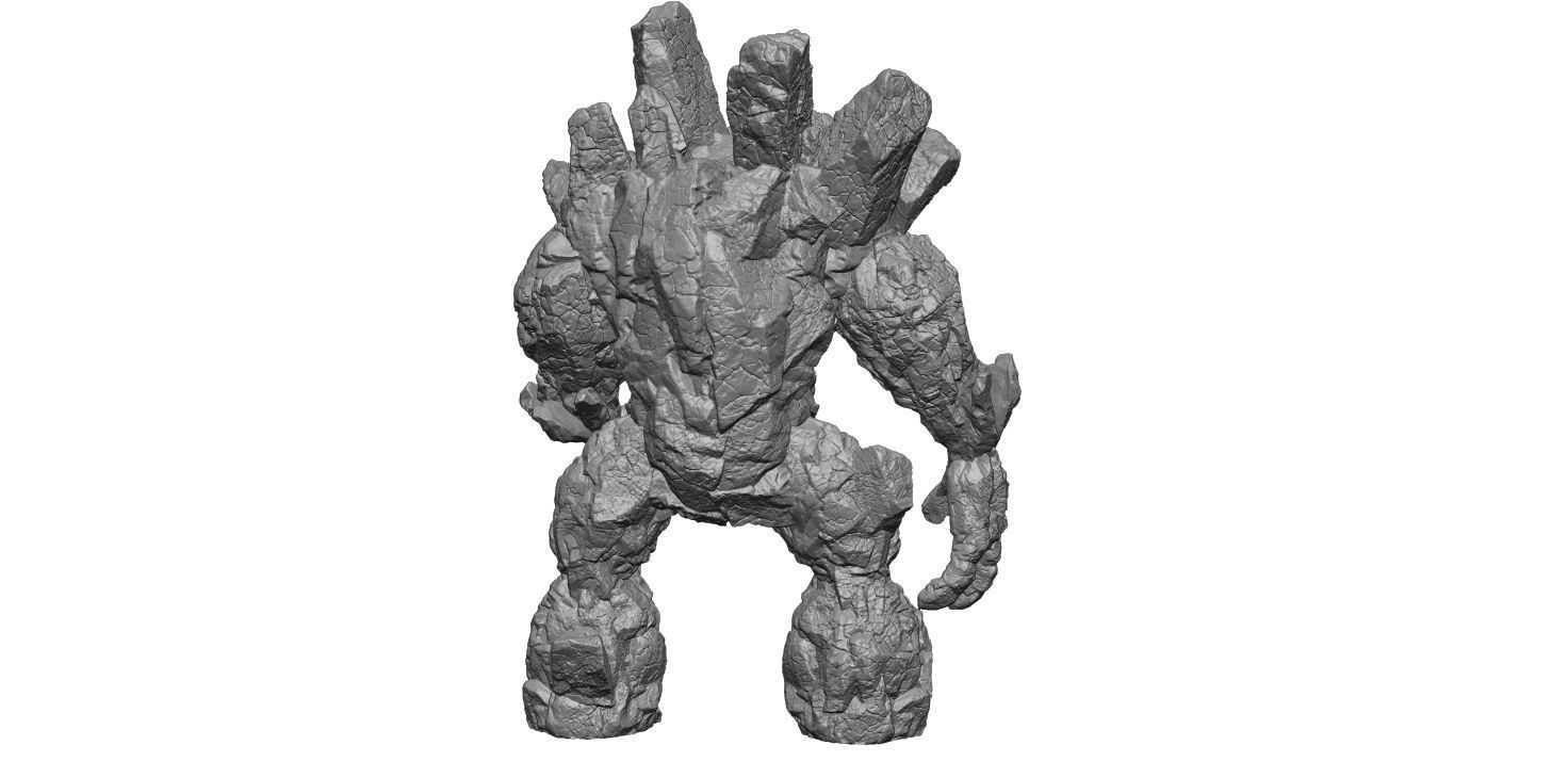 Stone Golem look 3D model 3D printable | CGTrader