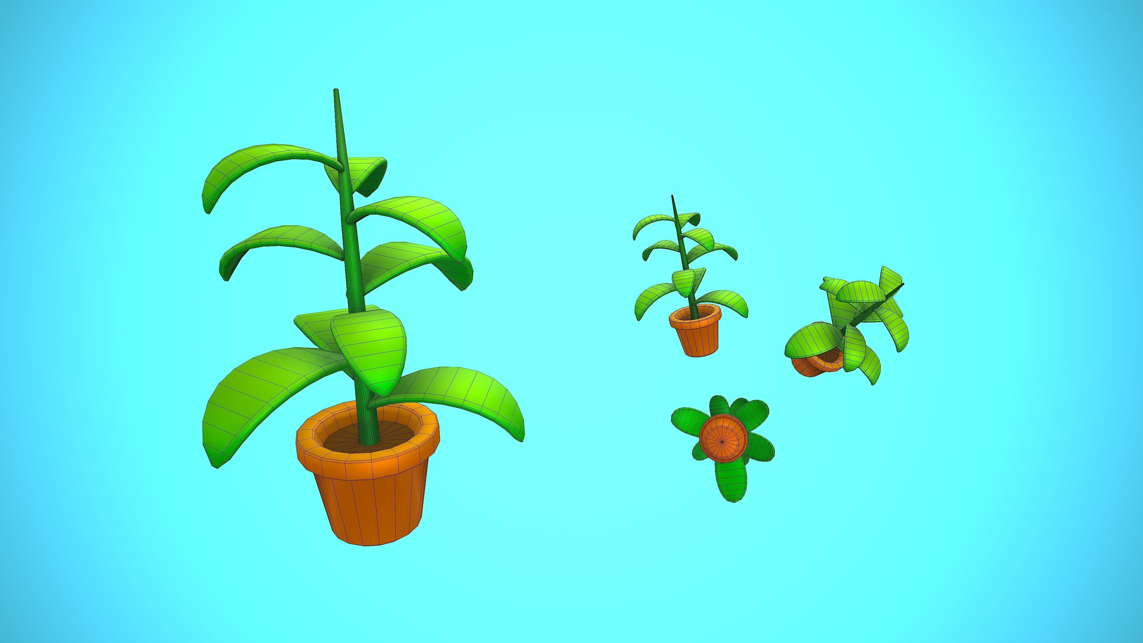 3D model PLANT CARTOON STYLIZED VR / AR / low-poly | CGTrader