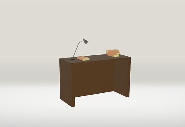 3D model Desk Low Poly VR / AR / low-poly | CGTrader