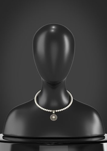 3D model ACCESSORIES Necklace fv2 acc10 FOR FV2 AVATAR 3D CLO MARVELOUS VR / AR / low-poly ...