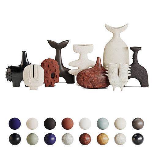 21 Vases of Clay Canoe Ceramics 3D model | CGTrader