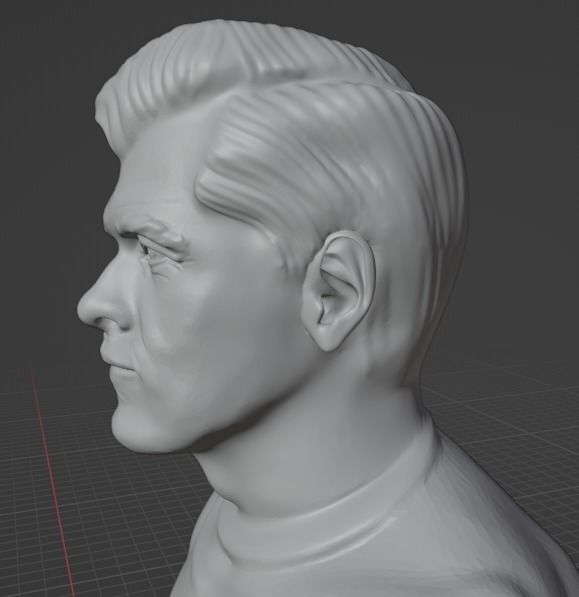 Chris Hemsworth 3D model 3D printable | CGTrader