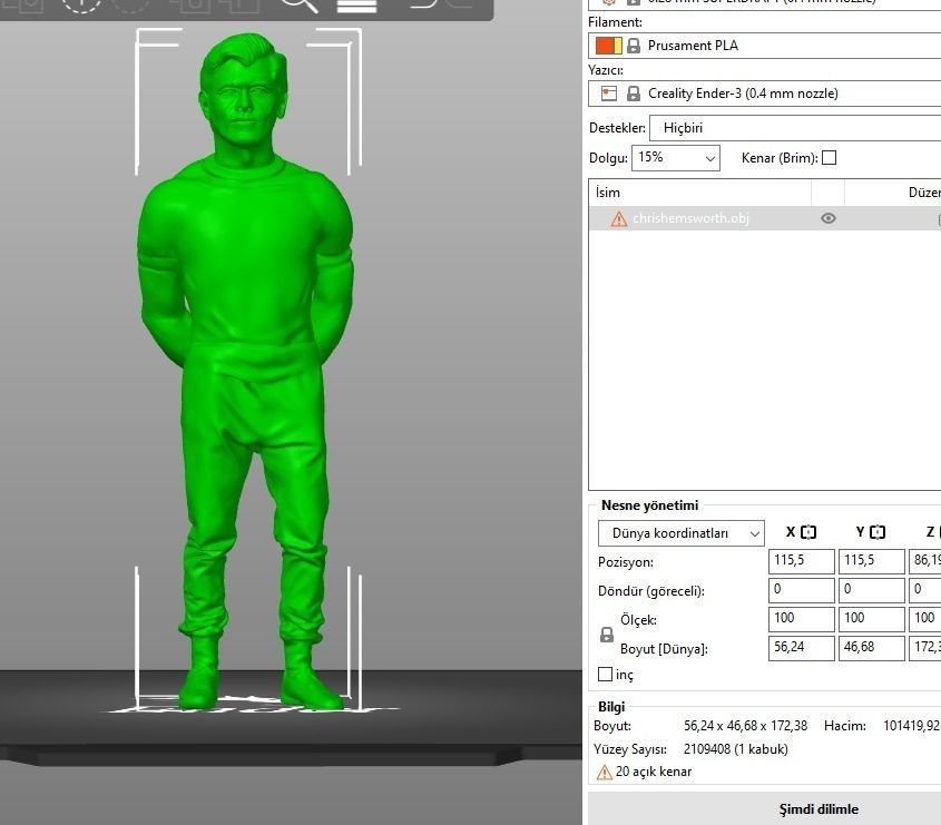 Chris Hemsworth 3D model 3D printable | CGTrader