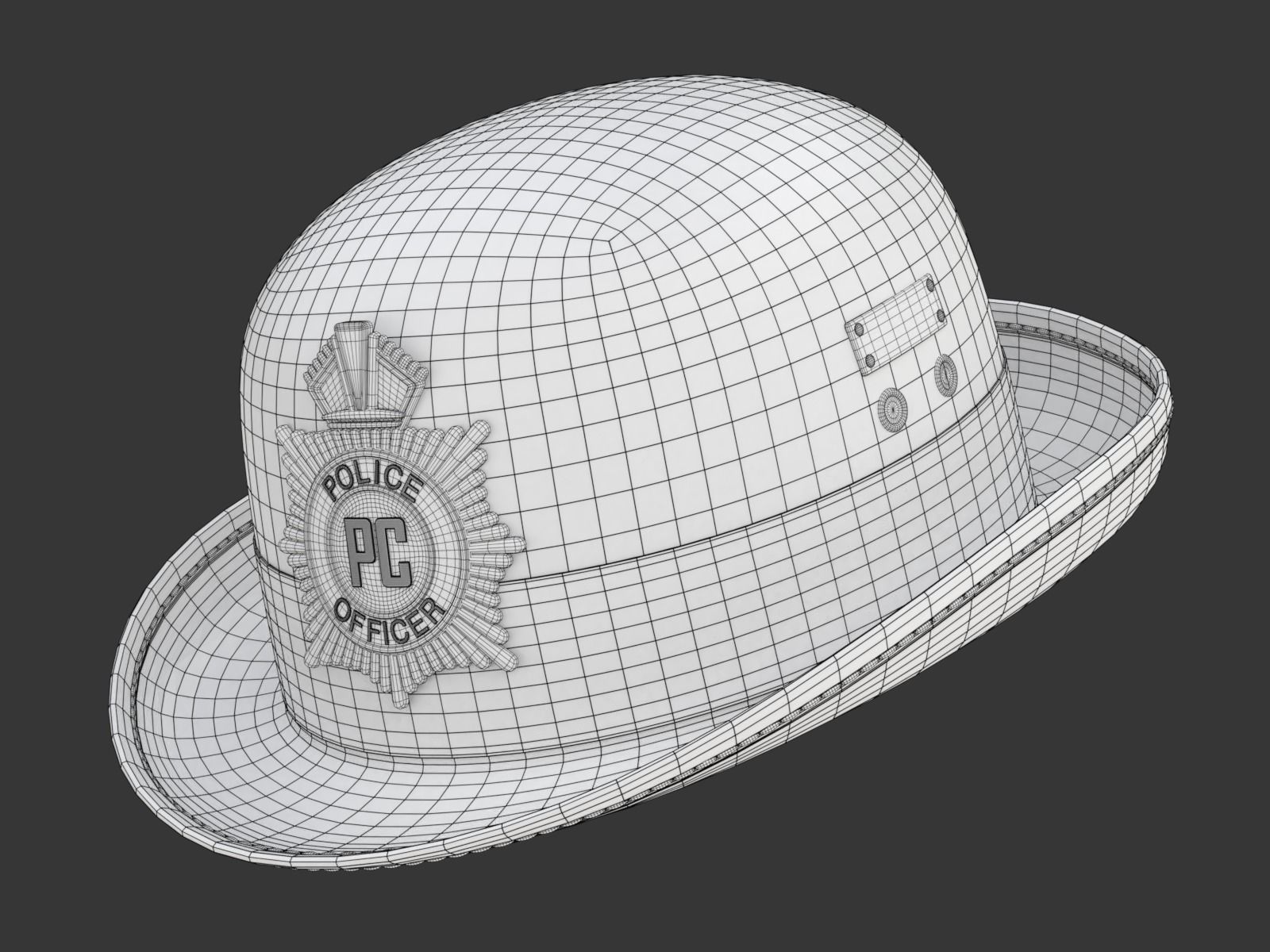 Police Woman Hat 3D model | CGTrader
