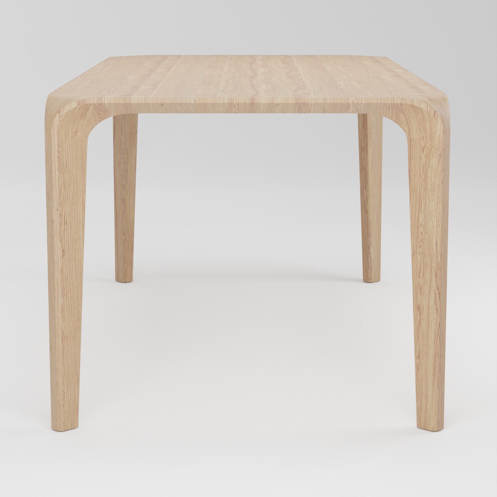 Wooden Dining Table 3D Model Artisan Flow 3D model | CGTrader