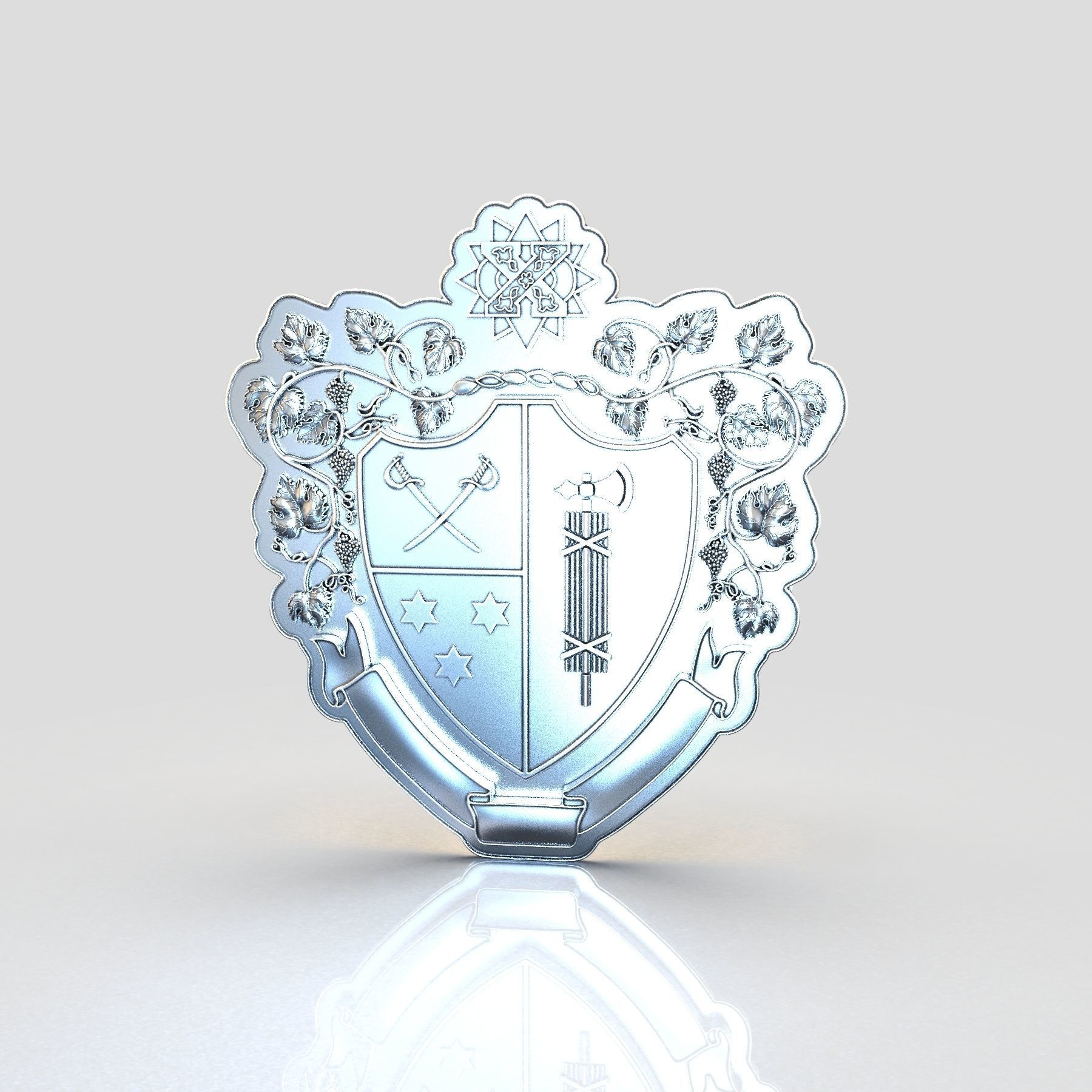 Chi Phi Crest 3D model 3D printable | CGTrader
