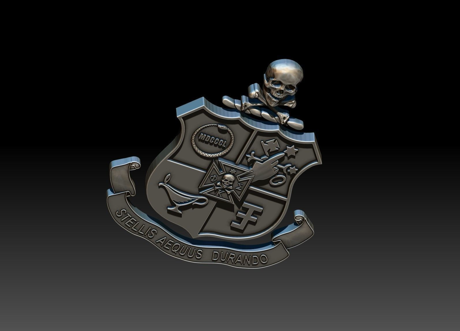 Fraternity Crest 3D model 3D printable | CGTrader
