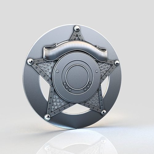 stars BADGE 3D model 3D printable | CGTrader