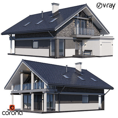 Modern house v77 3D model | CGTrader