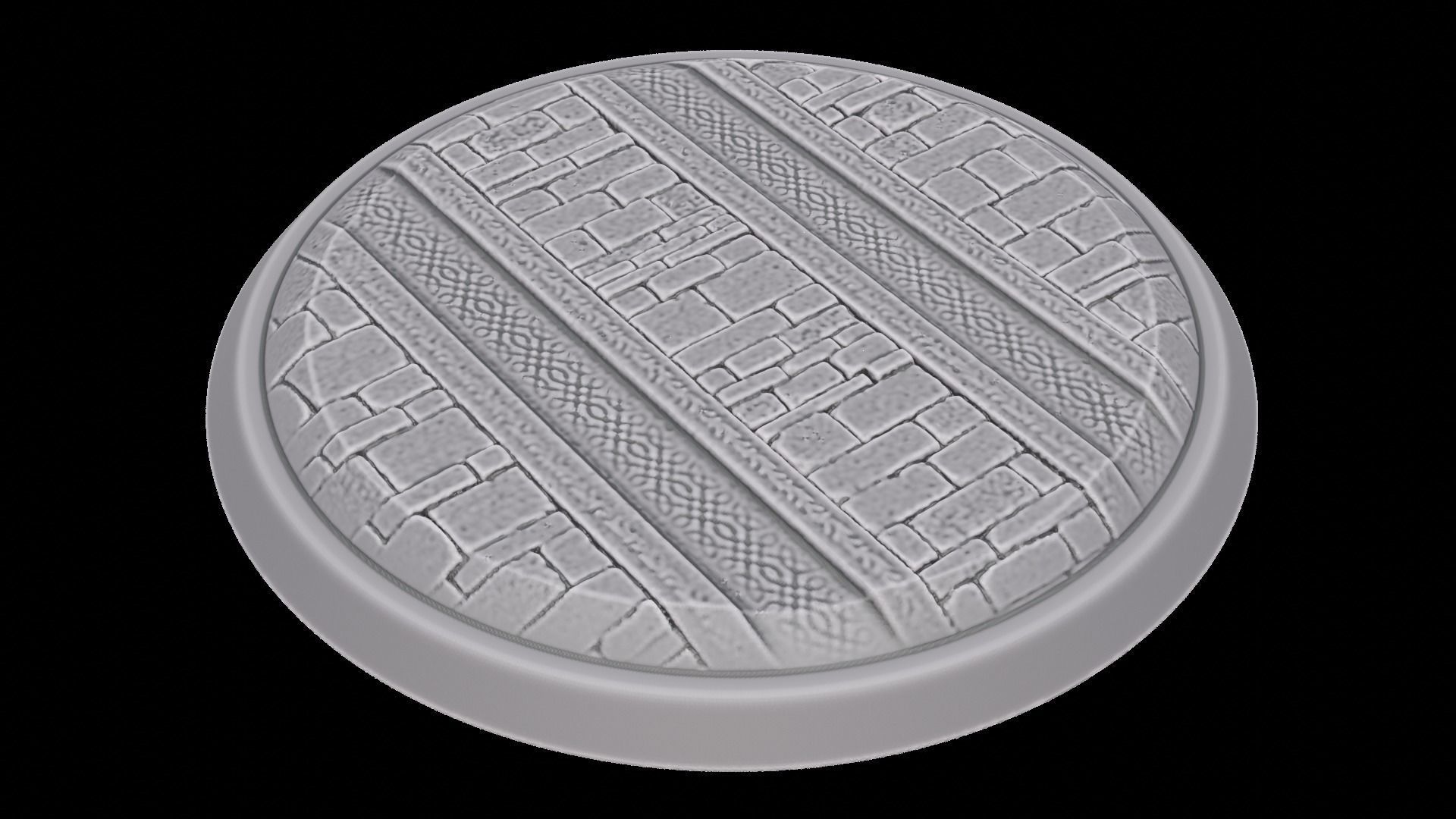 Celtic street miniature bases 3D model 3D printable | CGTrader