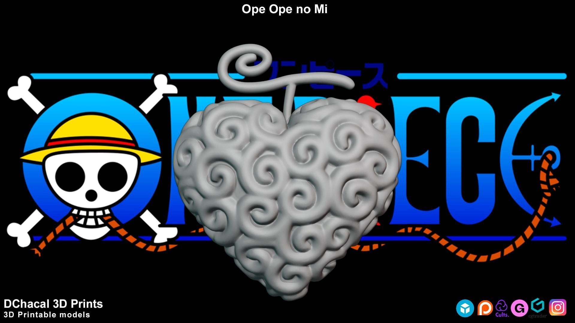 Ope Ope No Mi - One Piece 3D model 3D printable | CGTrader