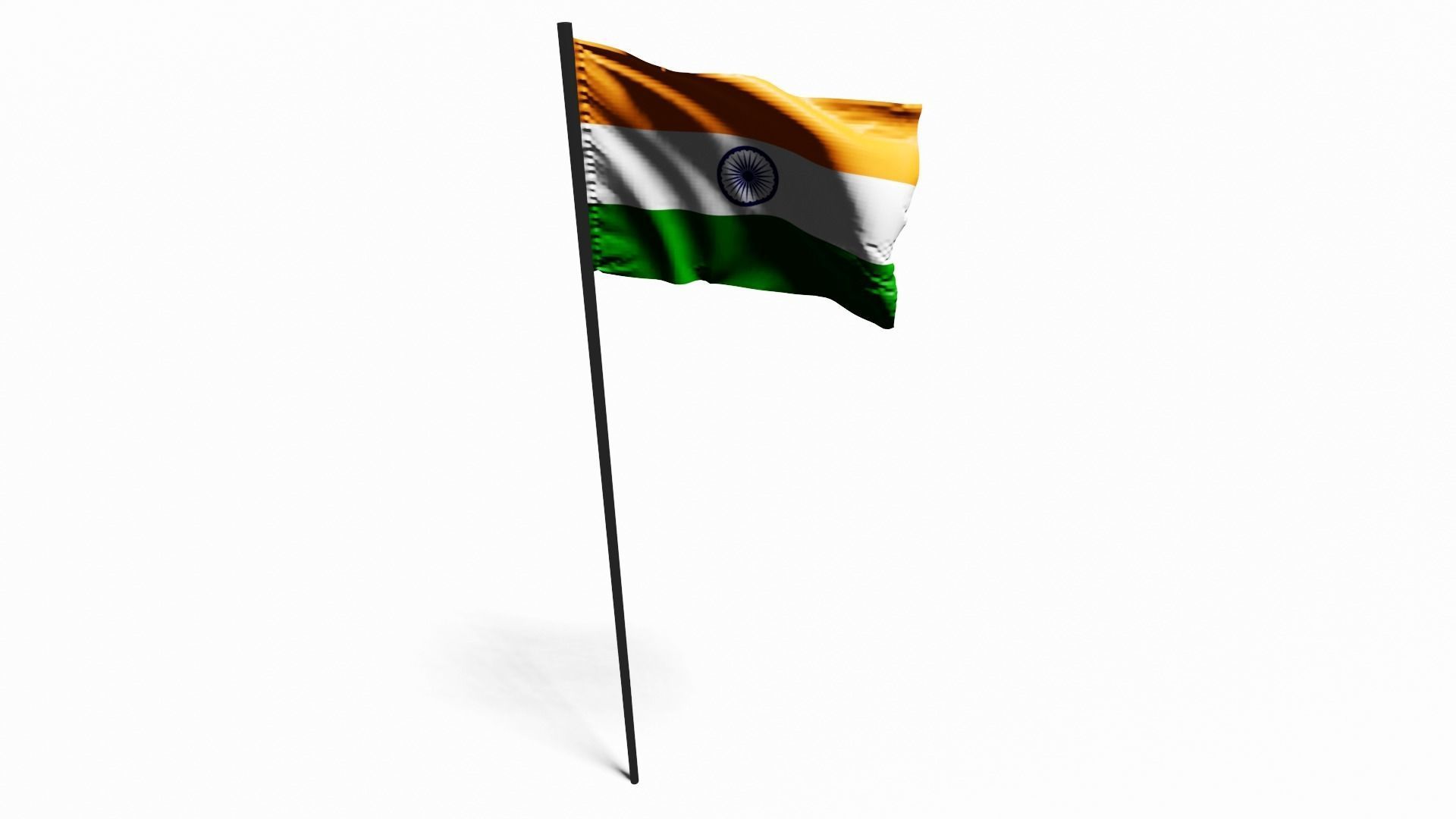 Animated Indian flag free 3D model animated | CGTrader