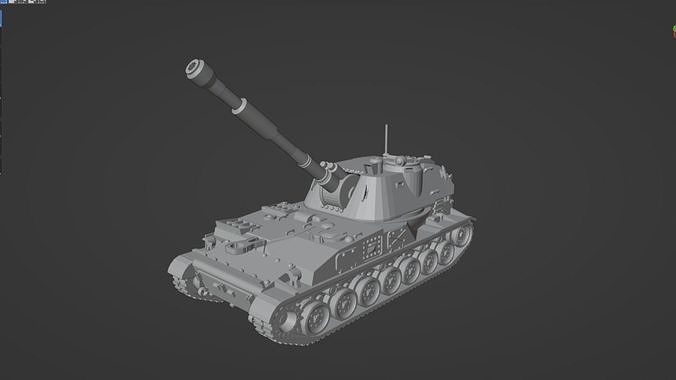 Self-propelled gun 2S3 Acacia 3D model 3D printable | CGTrader