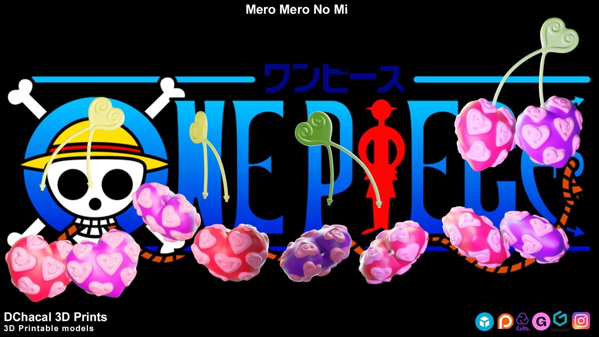 Mero Mero No Mi - One Piece 3D model 3D printable | CGTrader