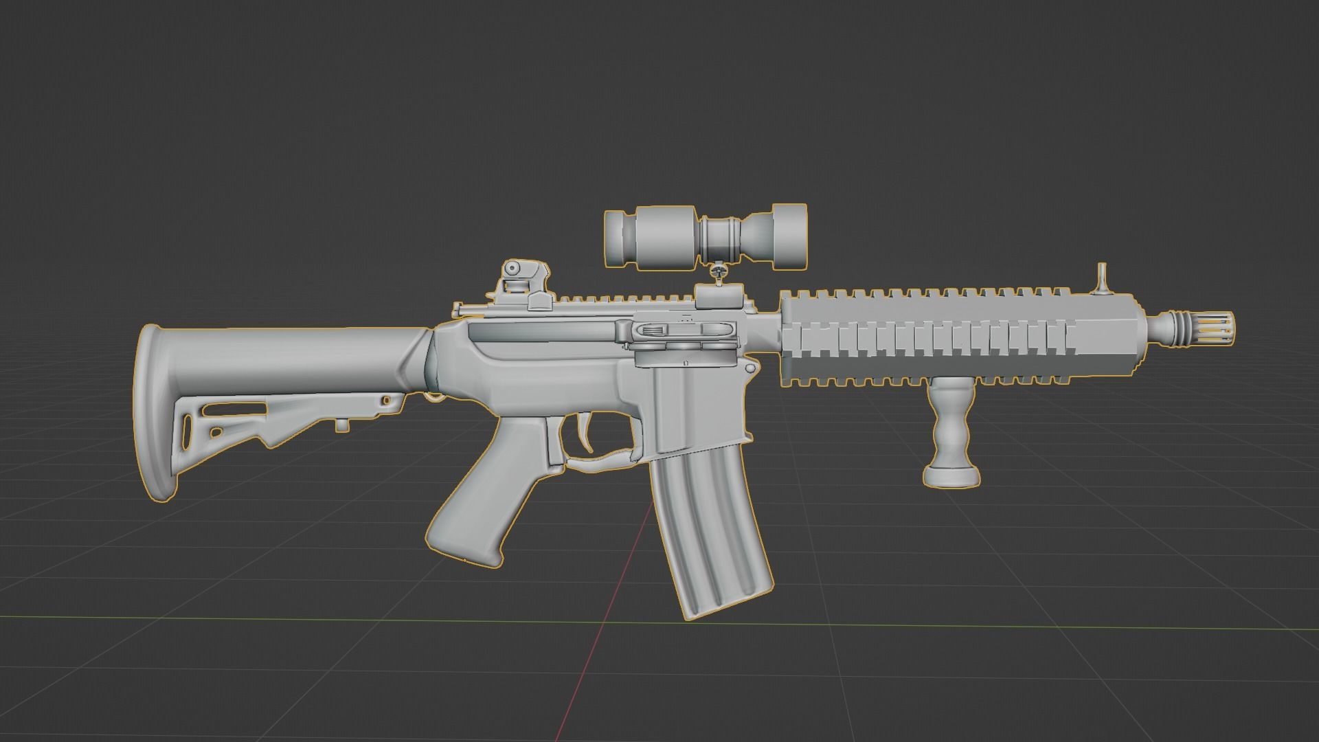 MK18 Weapon free VR / AR / low-poly 3D model | CGTrader